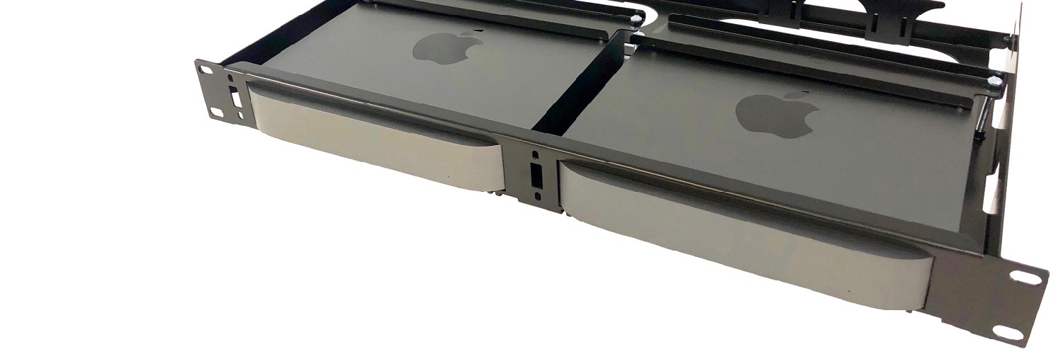 Sliding Mac Mini Vertical Rack Mount |MK1 Manufacturing | MMR-2G-5URS